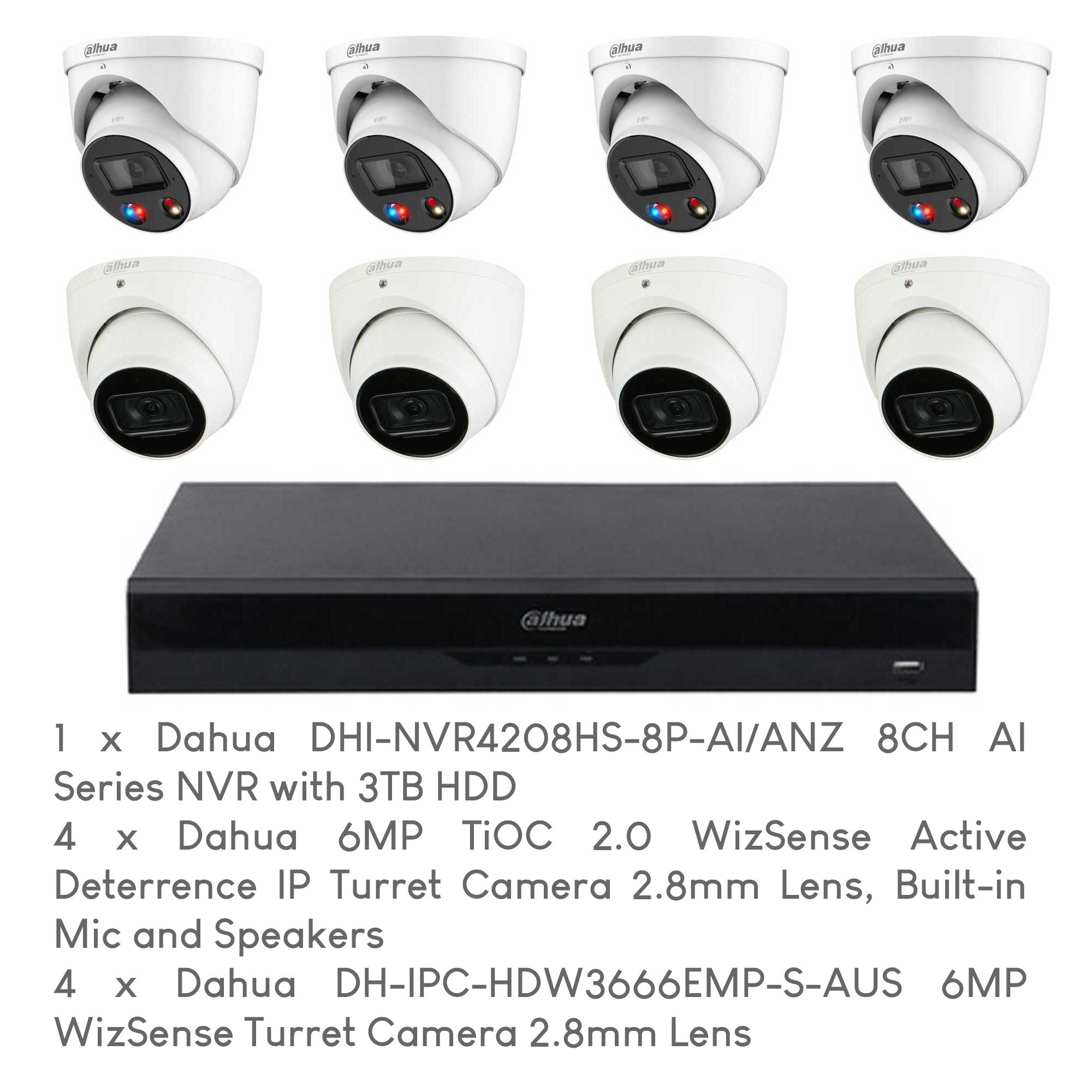 Dahua 8-Camera Installation Packages – 5 Star Security